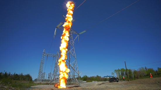 High Voltage DC Line Fault Testing –AeroVision Canada